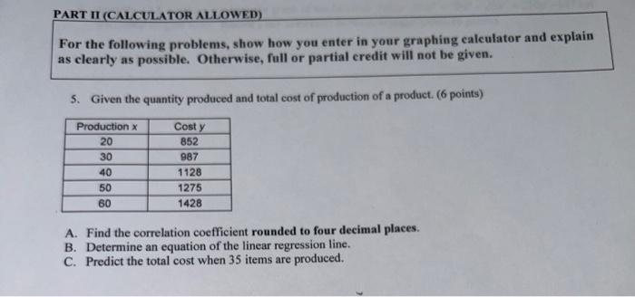 Solved solve using Graphing Calculator show all steps and | Chegg.com
