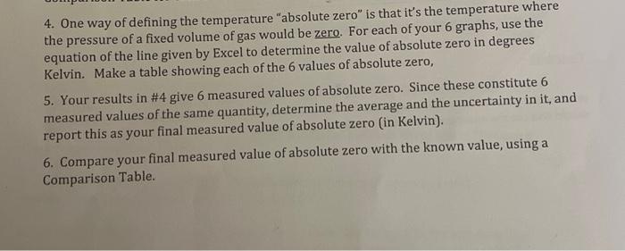 4. One way of defining the temperature "absolute | Chegg.com