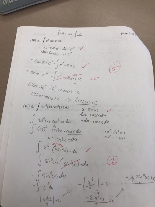 Solved calculus 2 test, need help with what I need to know. | Chegg.com