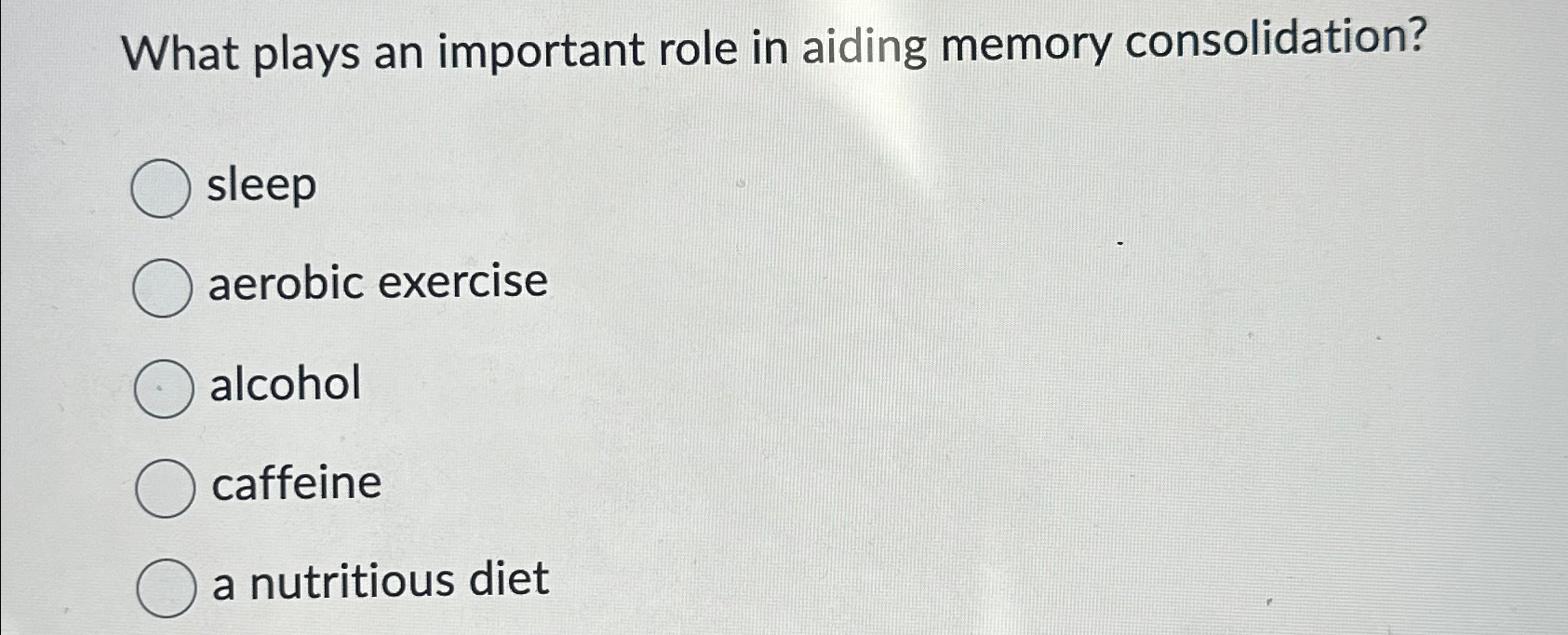 Solved What plays an important role in aiding memory | Chegg.com