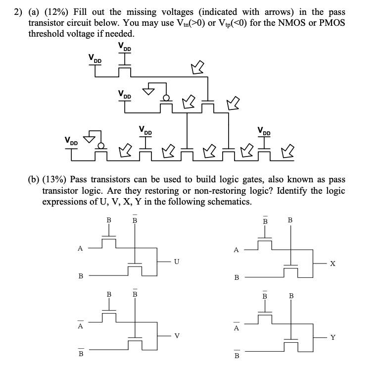 Solved (a) (12%) ﻿Fill out the missing voltages (indicated | Chegg.com
