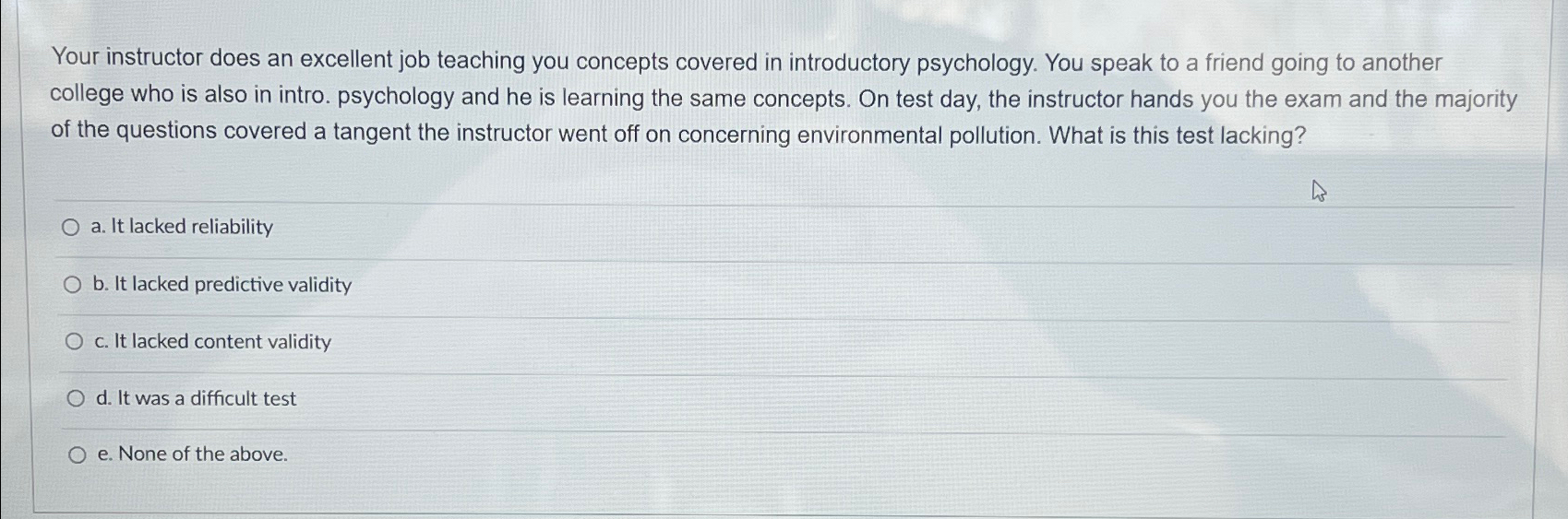 Solved Your instructor does an excellent job teaching you | Chegg.com
