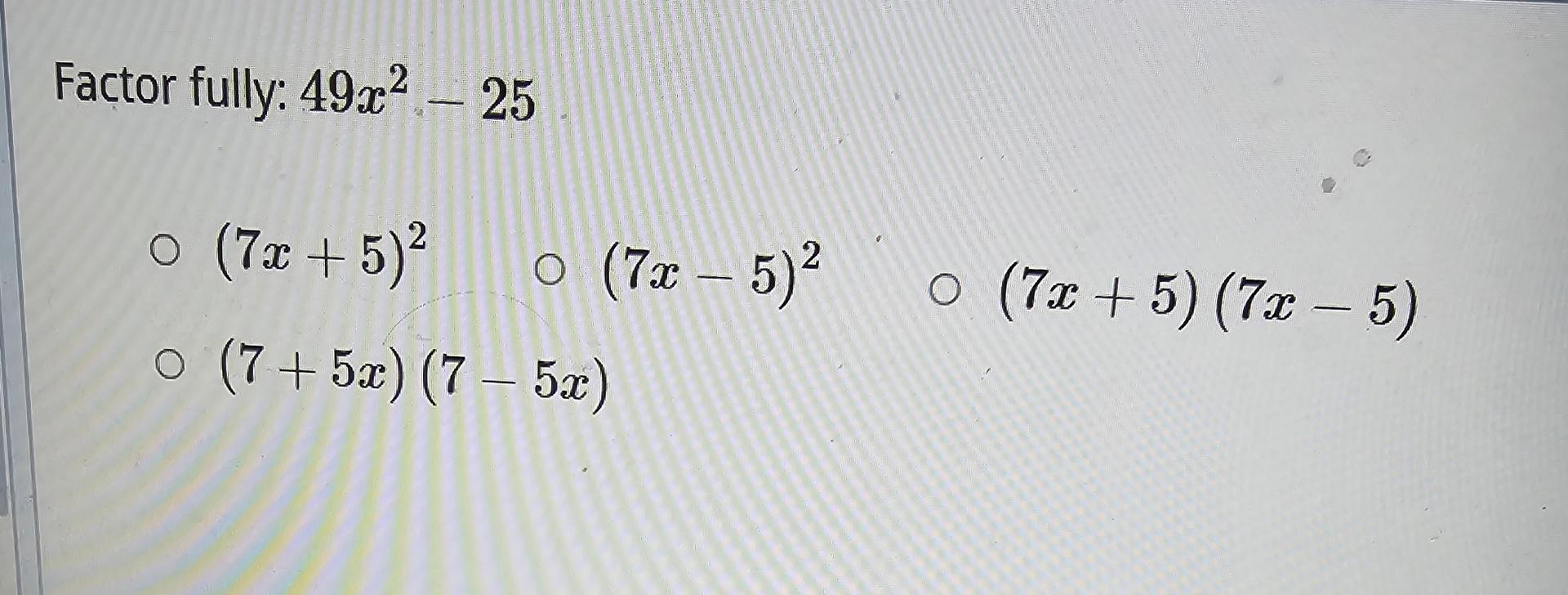 Solved Factor fully: | Chegg.com