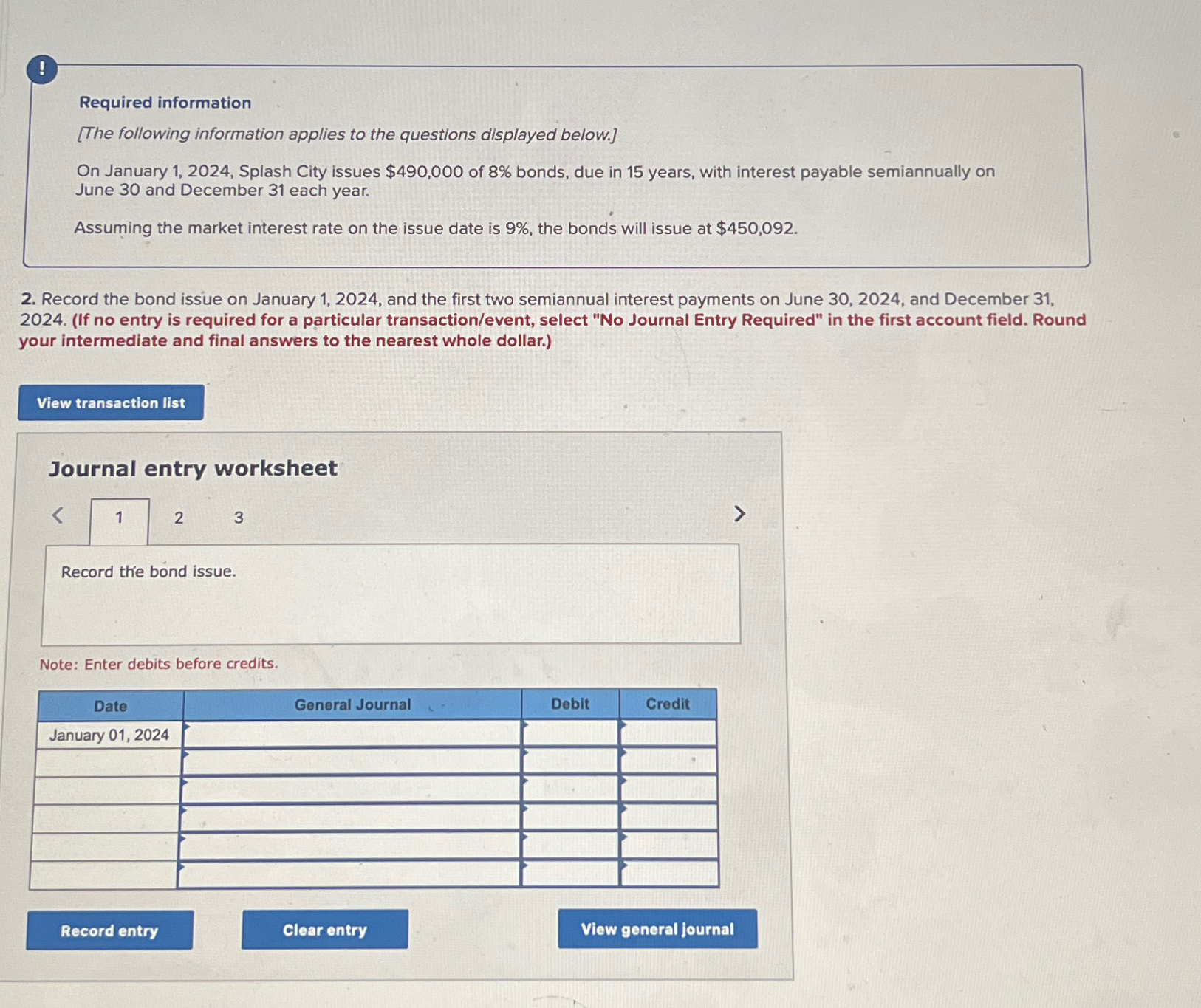 Solved !Required information[The following information | Chegg.com