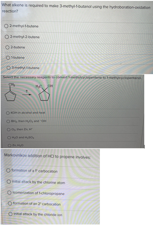 Solved Markovnikov addition of HCl ﻿to propene | Chegg.com