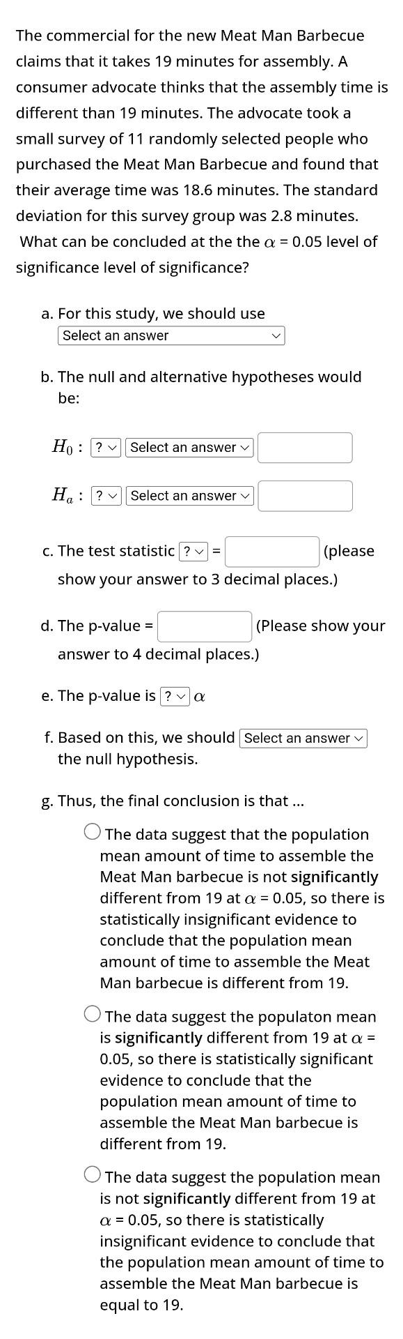 Solved The commercial for the new Meat Man Barbecue claims | Chegg.com