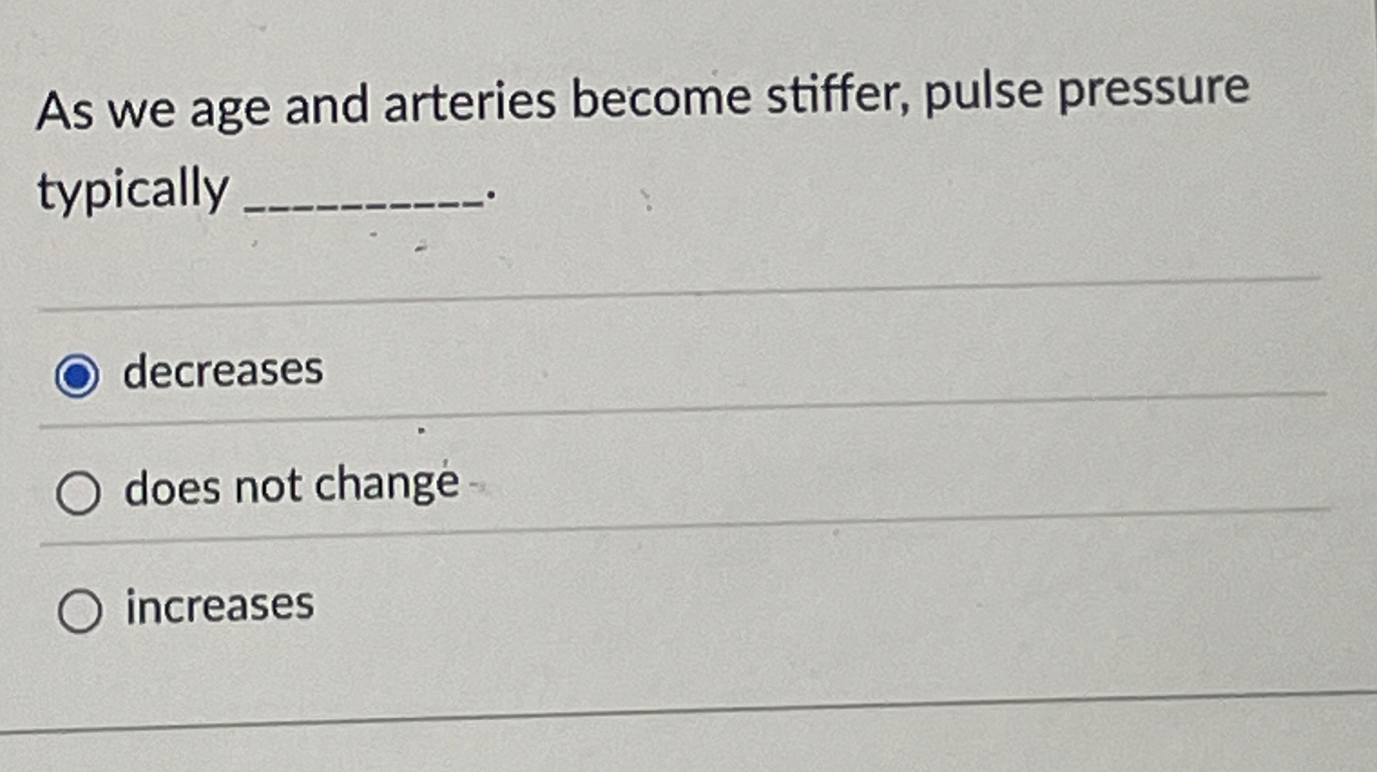 Solved As we age and arteries become stiffer, pulse | Chegg.com