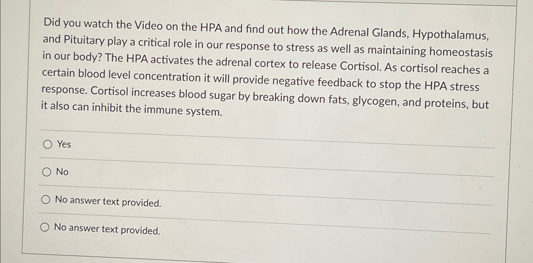 Solved Did you watch the Video on the HPA and find out how | Chegg.com
