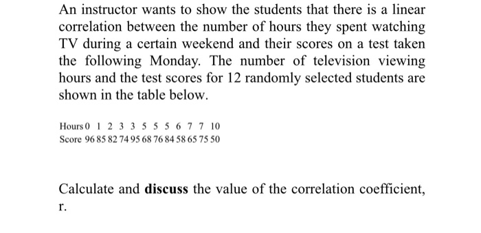 Solved An instructor wants to show the students that there | Chegg.com