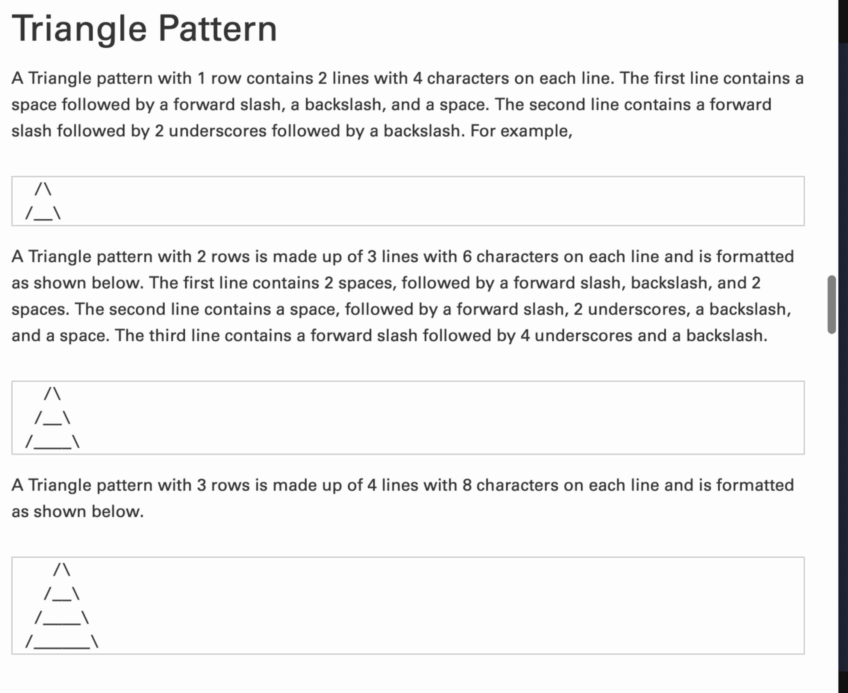 Solved public static char[][] ﻿getTriangles(int rows) { | Chegg.com