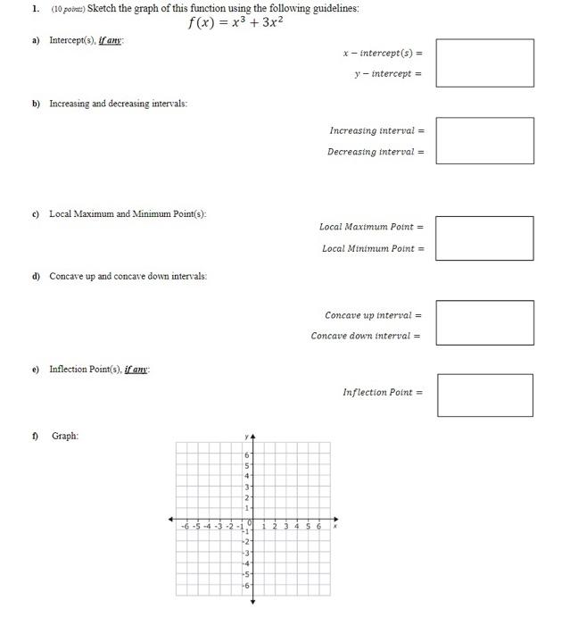 Solved 1. (10 points) Sketch the graph of this function | Chegg.com