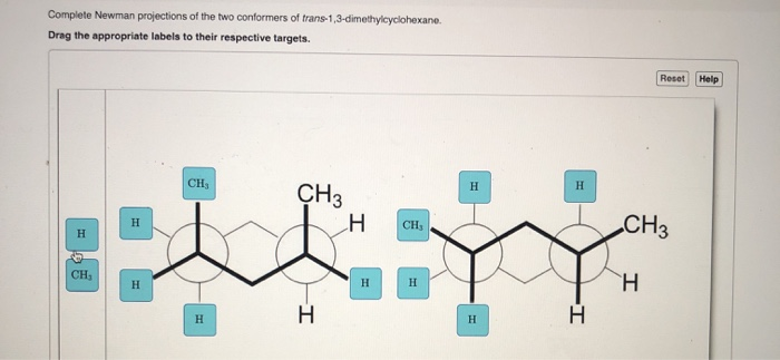 Solved Complete Newman projections of the two conformers of | Chegg.com