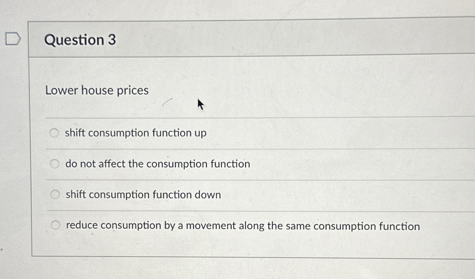 Question 3lower House Pricesshift Consumption