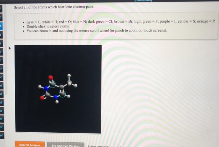 Solved Convert the following molecular model into a skeletal | Chegg.com
