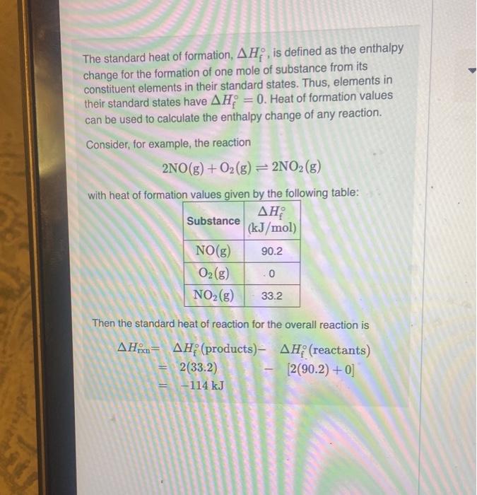 Solved The standard heat of formation, ΔHf∘, is defined as | Chegg.com