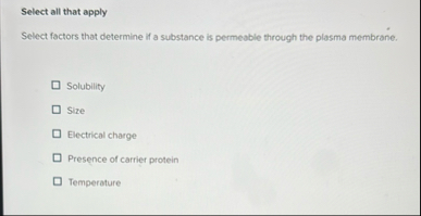 Solved Select all that applySelect factors that determine if | Chegg.com