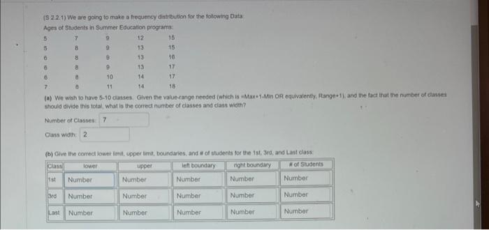 Solved ($ 2.2.1) We are going to make a frequency | Chegg.com