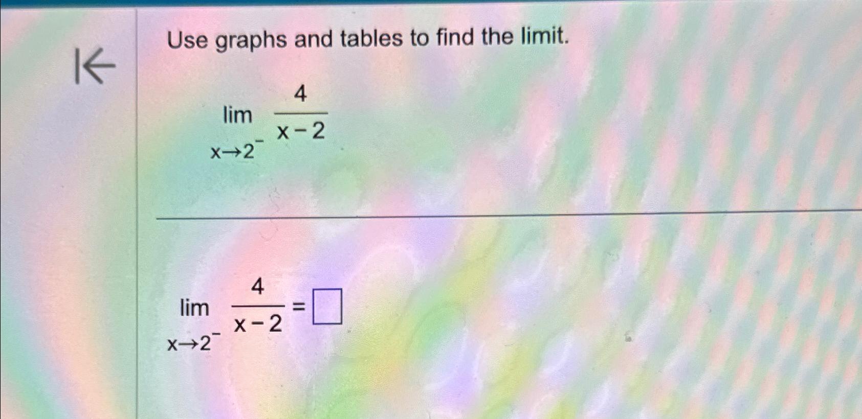 Solved Use graphs and tables to find the | Chegg.com