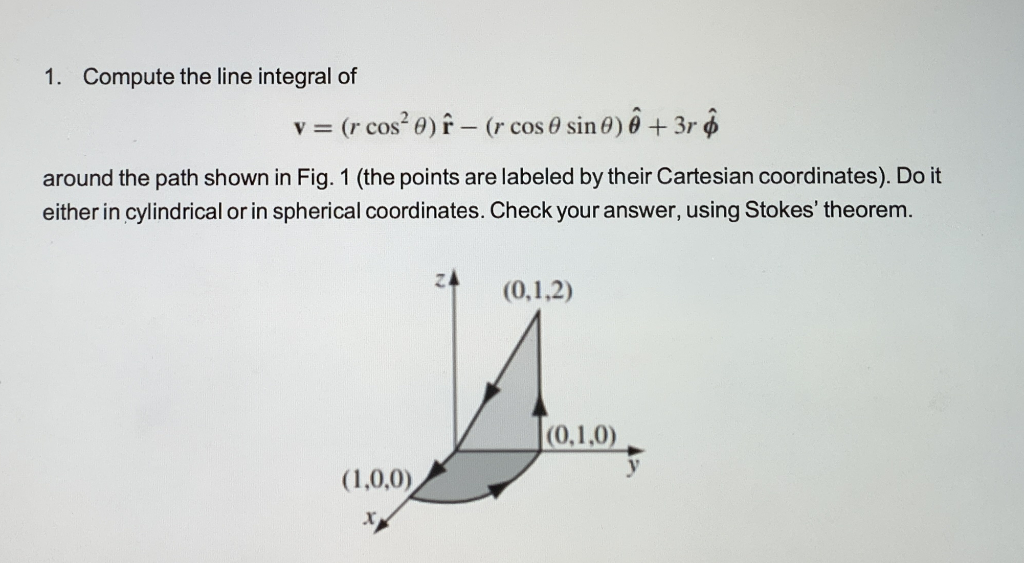 Solved Compute the line integral | Chegg.com