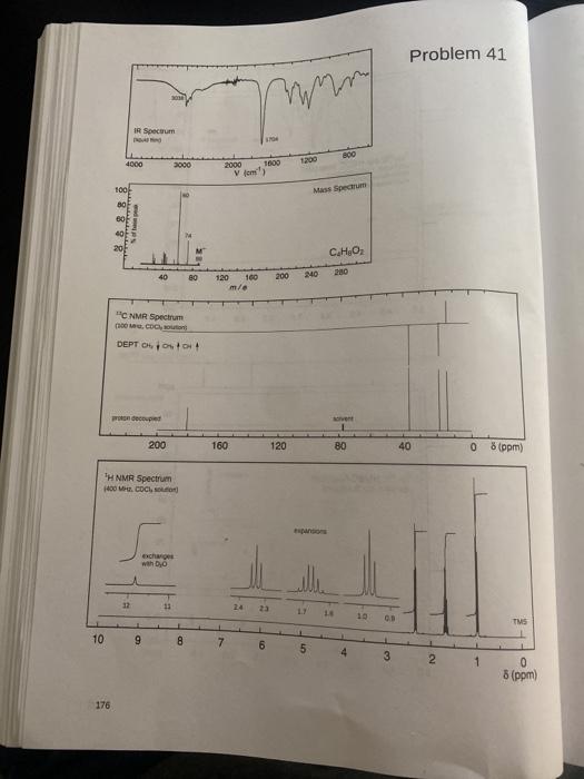 Solved Draw the molecule C4H8O2 based on the IR spectrum, | Chegg.com