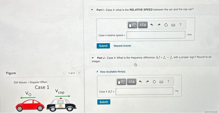 Solved Part 1-Case 4: what is the RELATIVE SPEED betweon the | Chegg.com
