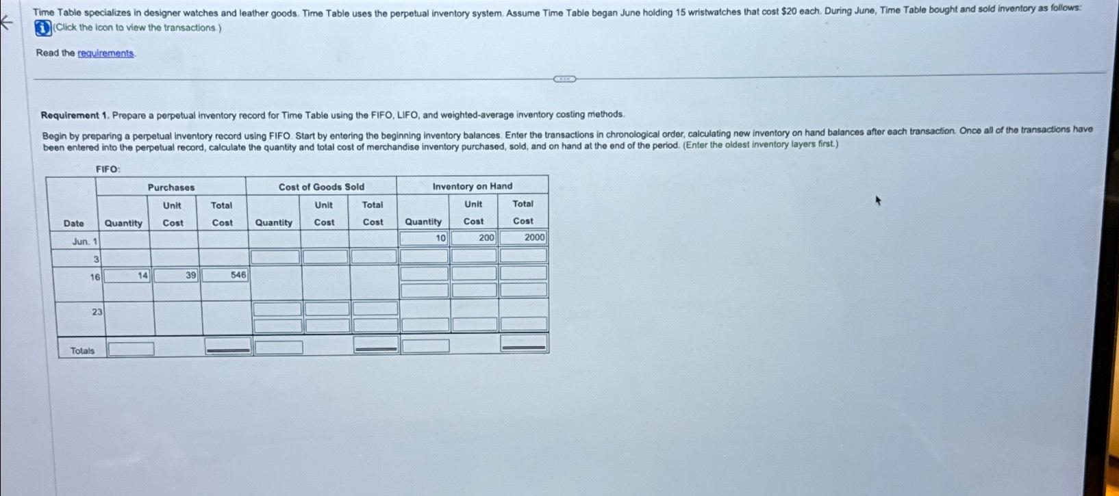 [i] (Click the icon to view the transactions)Read the | Chegg.com