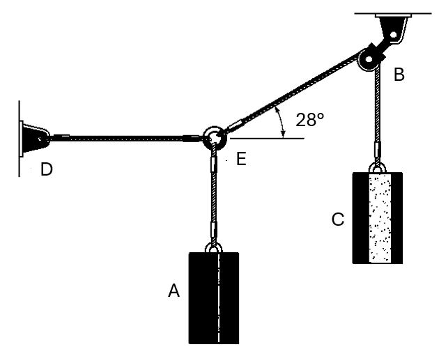 Solved Question 10 2 ﻿Points If the mass of cylinder C is | Chegg.com