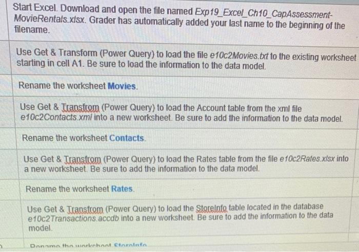 Start Excel. Download and open the file named | Chegg.com