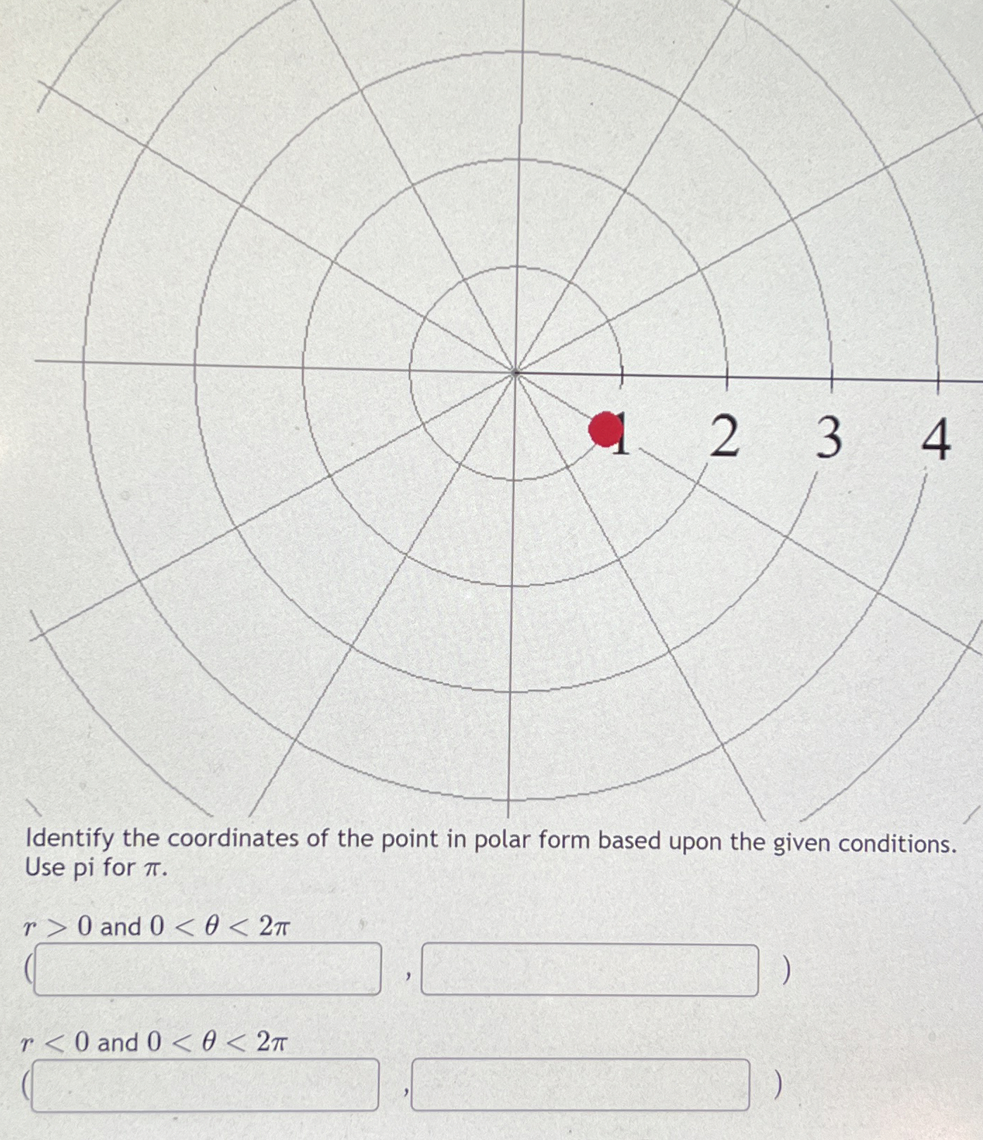 Solved by an EXPERT 15Identify the coordinates of the point in polar ...