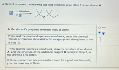 Solved A student proposes the following two-step synthesis | Chegg.com