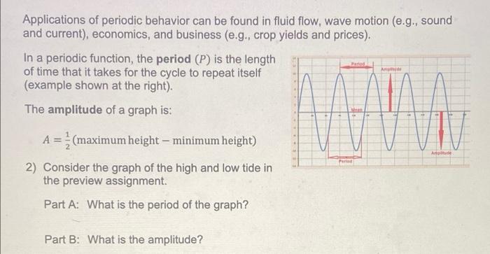 Solved Applications of periodic behavior can be found in | Chegg.com