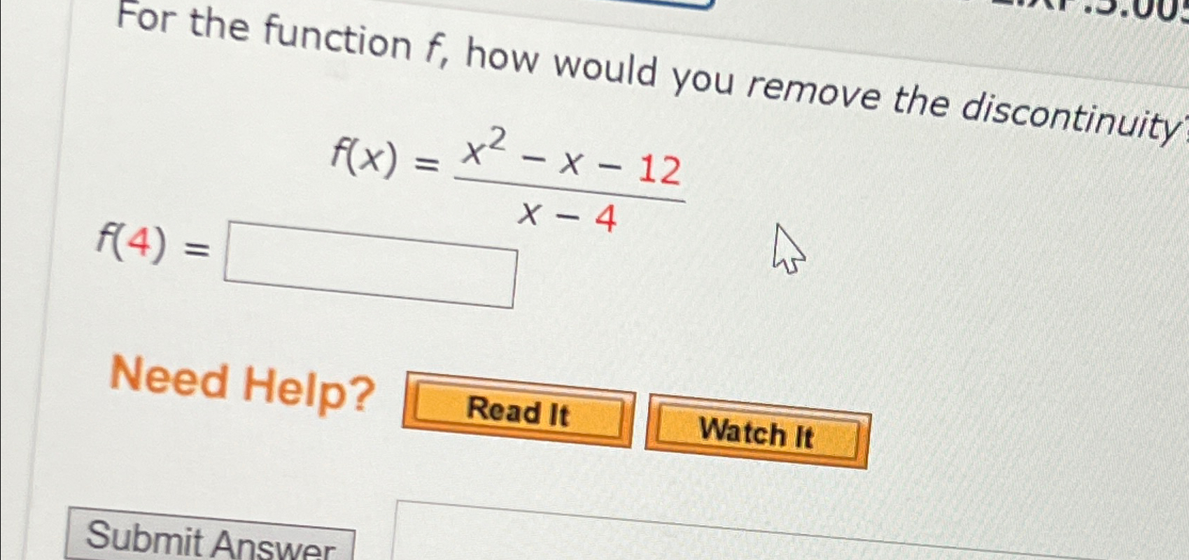 Solved For the function f, ﻿how would you remove the | Chegg.com