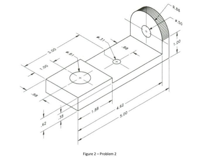 Solved Draw the following objects in 3D. All holes are | Chegg.com