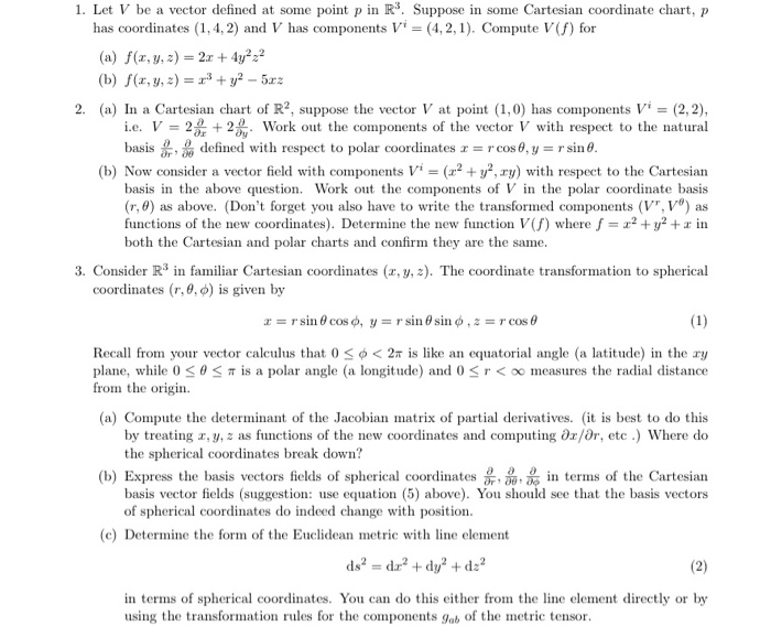 Solved for Q1，it give that V have complement Vi, how can I | Chegg.com