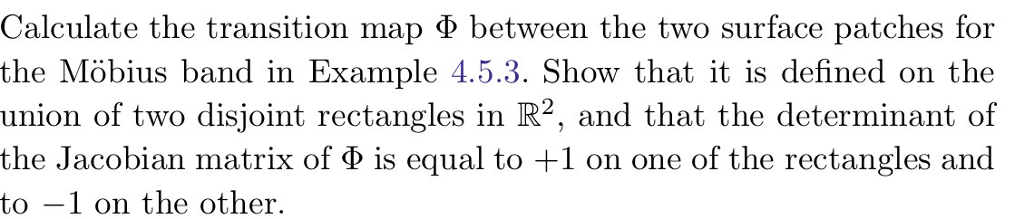 Solved Calculate the transition map Φ ﻿between the two | Chegg.com