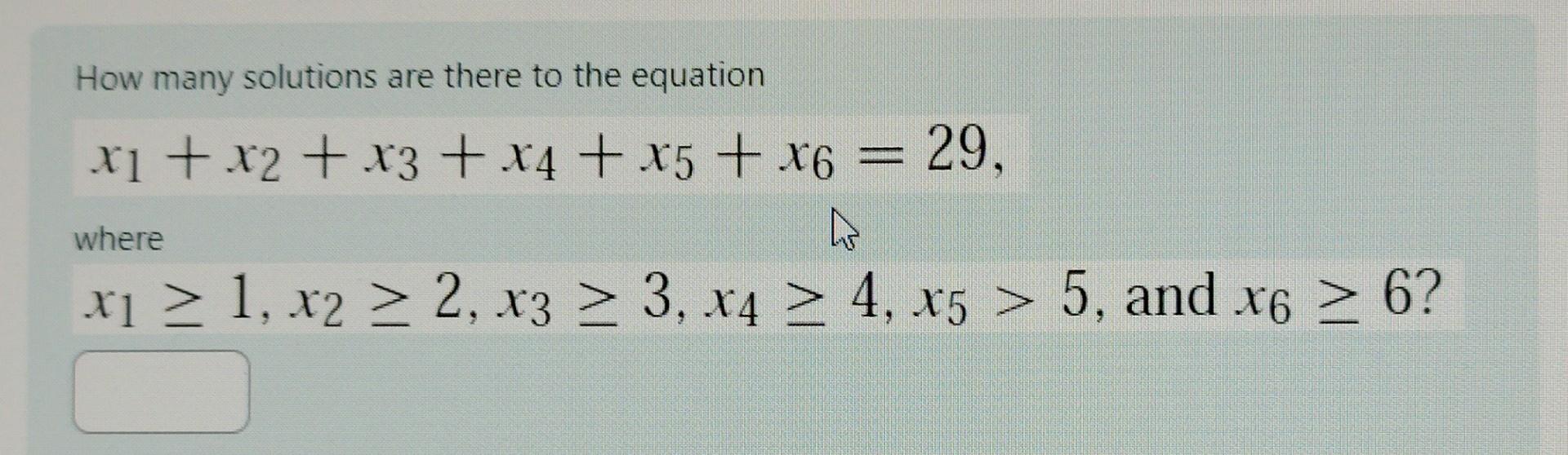 Solved How many solutions are there to the equation | Chegg.com