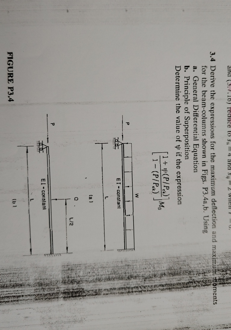 Solved 3.4 ﻿Derive the expressions for the maximum | Chegg.com