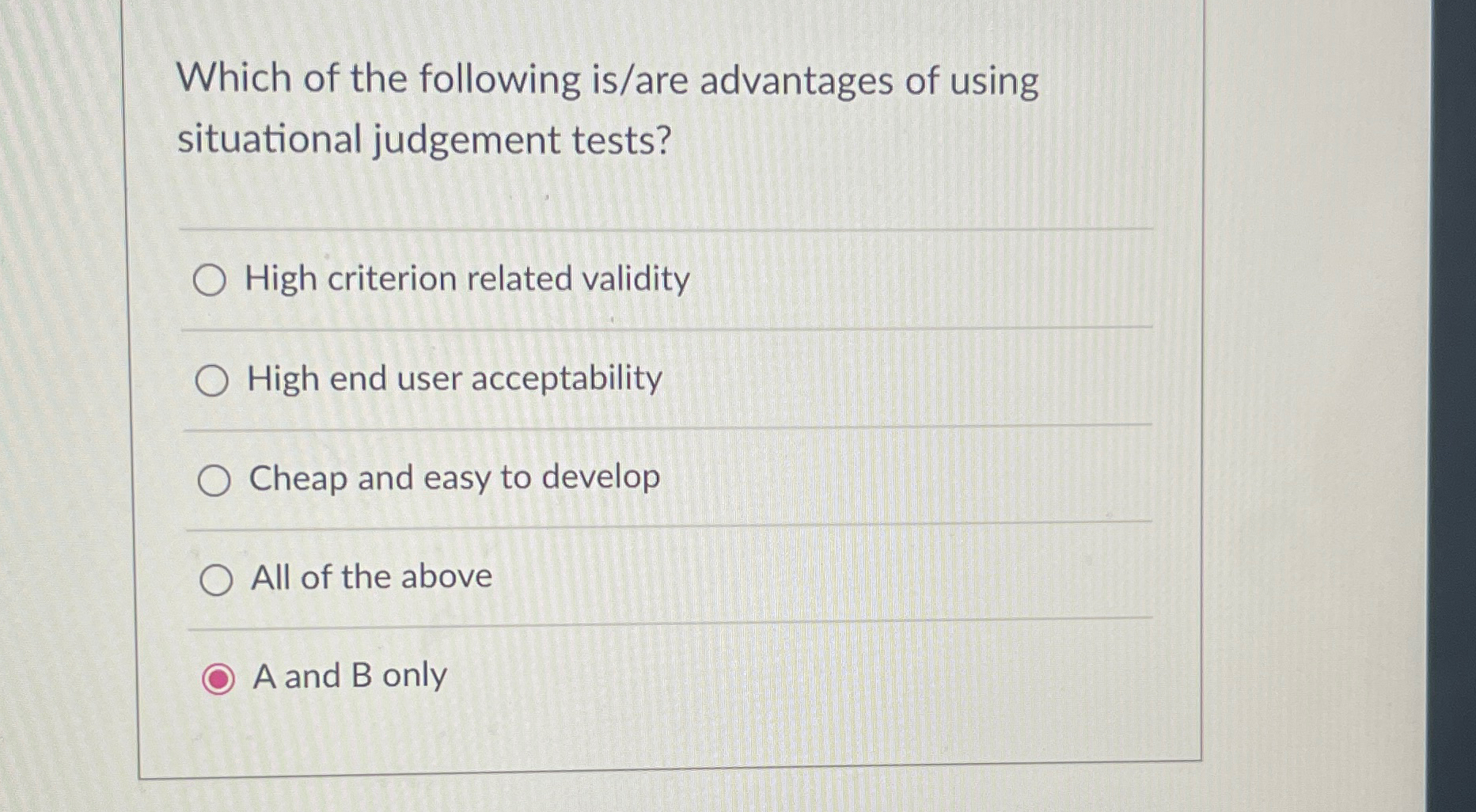 Solved Which of the following is/are advantages of using | Chegg.com