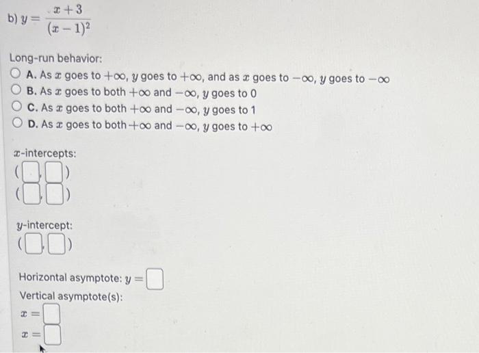 Solved -W 32 - Short Run Behavior of Rational Functions: | Chegg.com