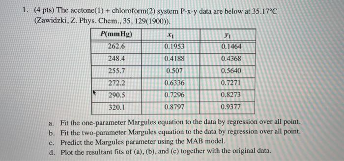 E.3. ANTOINE CONSTANTS The following constants are | Chegg.com