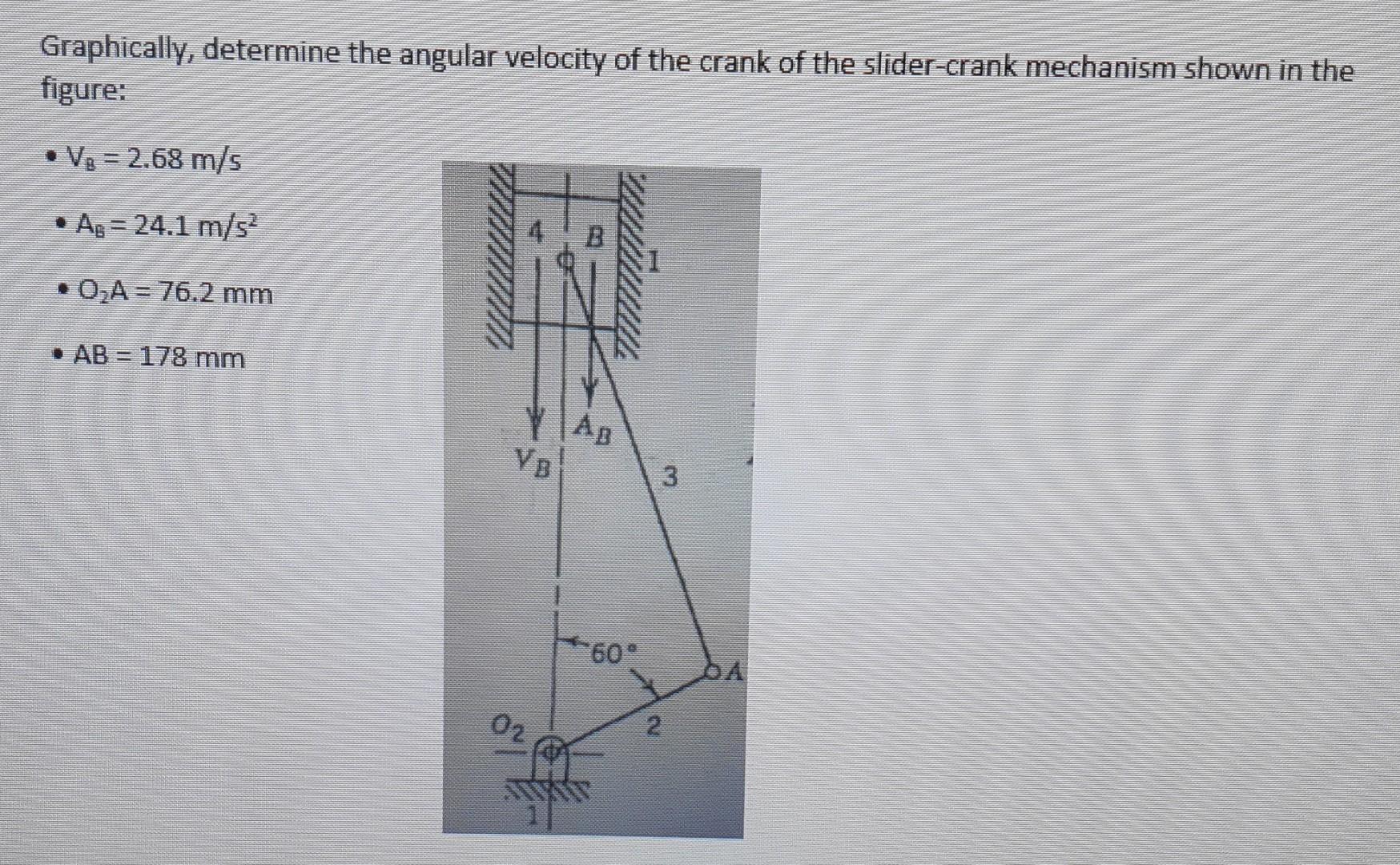 Solved Graphically, determine the angular velocity of the | Chegg.com