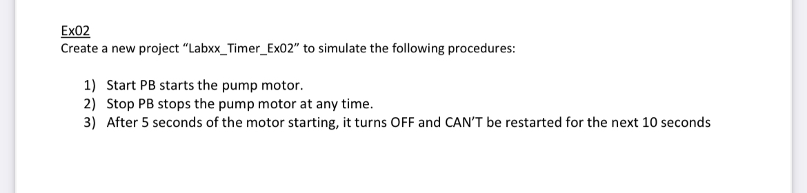Solved Ex02Create a new project “Labxx_Timer_Ex02" ﻿to | Chegg.com
