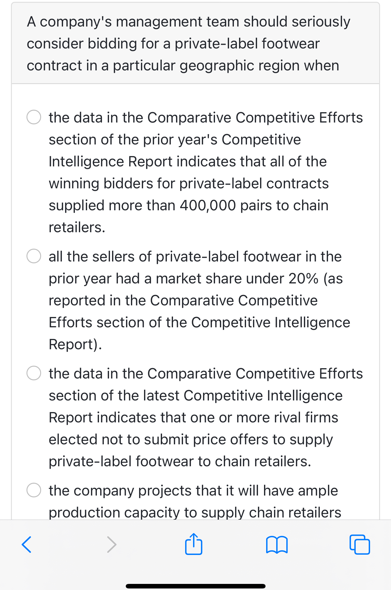 Solved A company's management team should seriously consider | Chegg.com