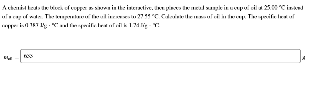 Solved A chemist heats the block of ﻿copper as ﻿shown in | Chegg.com