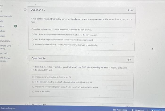 Solved If two parties rescind their initial agreement and | Chegg.com