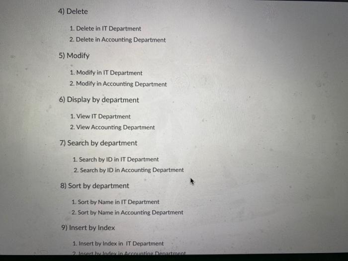 Solved Question 2 Use ArrayList or dynamic array: | Chegg.com