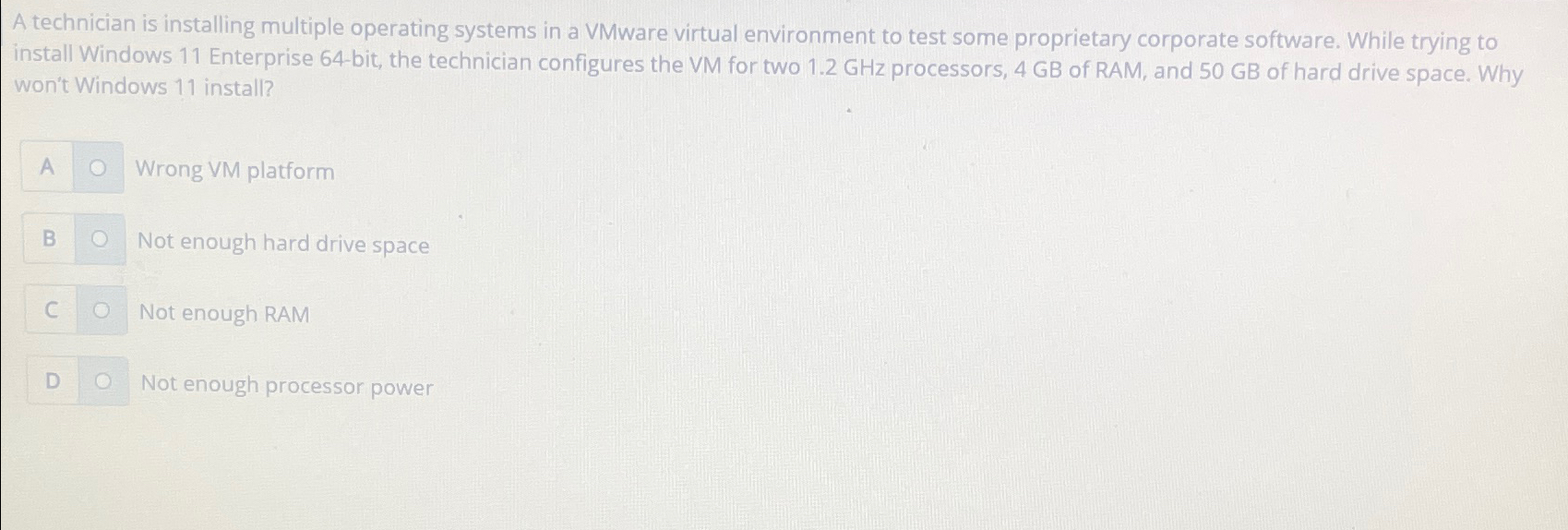 Solved A Technician Is Installing Multiple Operating Systems 