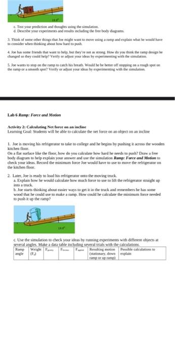 Activity it Using free bedy diagranss Learning Gnale: | Chegg.com