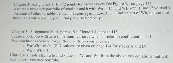 [Solved]: Chapter 3- Assignment 1: 10 @2 points for each ans