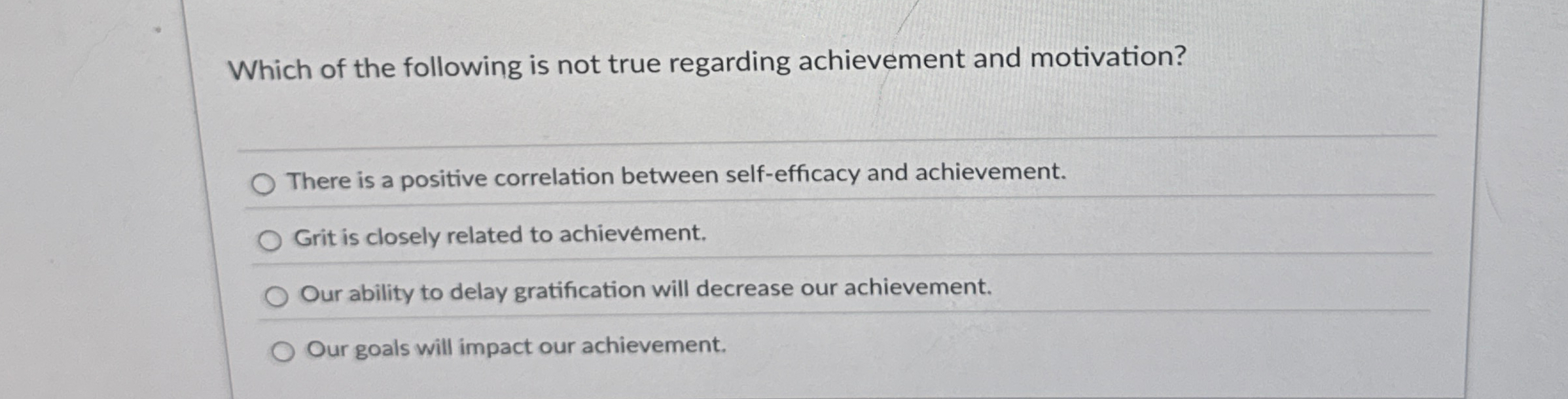 Solved Which of the following is not true regarding | Chegg.com